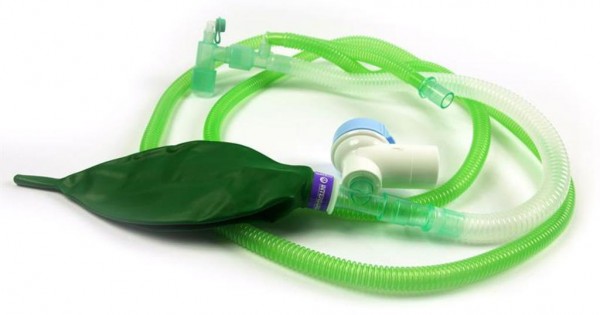 T-piece breathing system with 0.5L closed tail bag, ≥ 1.8m